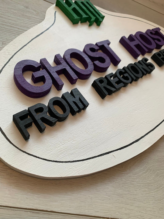 Disney Haunted Mansion Ghost Host Name Tag Sign – Twelve 22 Lettershop